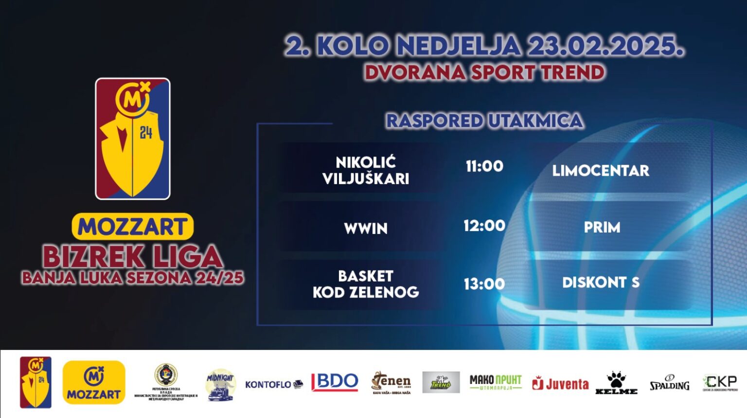 UŽIVO: MOZZART BizRek Liga Banja Luka – 2. kolo | Sezona 2024/25 ...